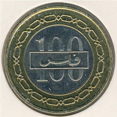 Coins Catalog - Bahrain, 100 fils, KM#20 / Numismatics with Global Coins